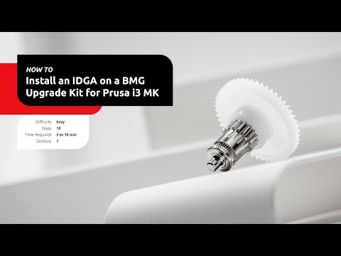 How To Install The BMG IDGA On BMG Upgrade Kit For Prusa I3 MK