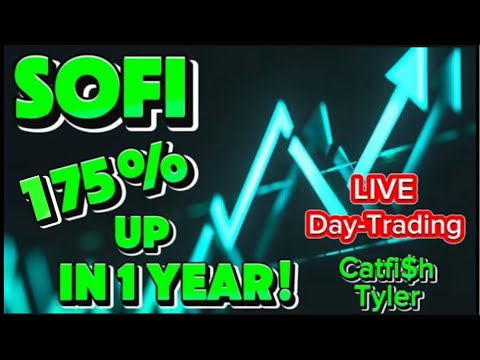 SOFI Stock Higher Highs Higher Lows! Watch Me Trade Stocks LIVE A Unique Trading Style Catfish Tyler