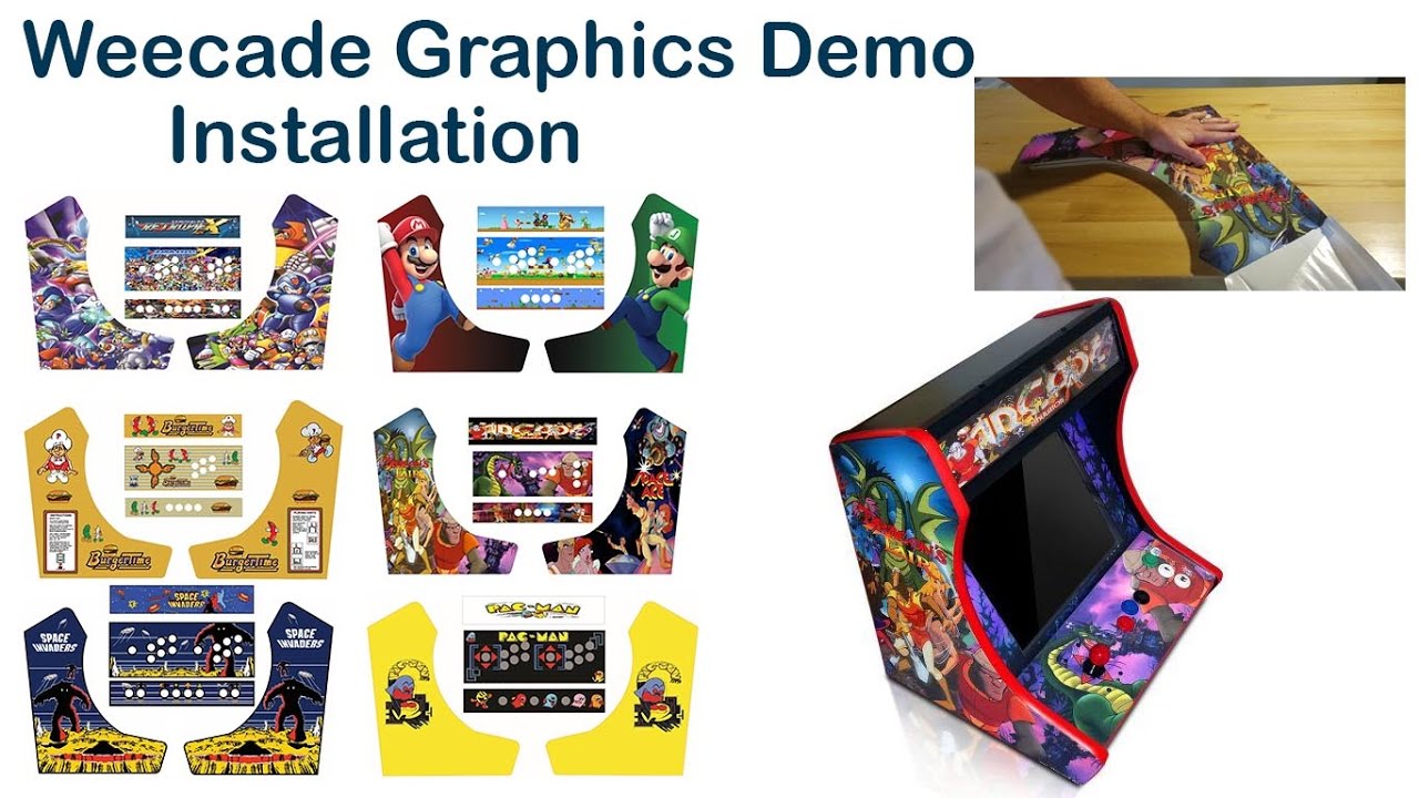 Weecade Bartop Graphics Installation Demonstration