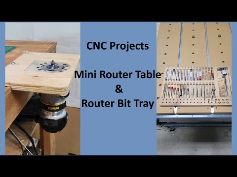 CNC Shop Projects | Mini Router Table & Router Bit Tray