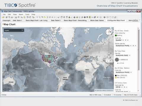 Overview of Map Chart Visualizations