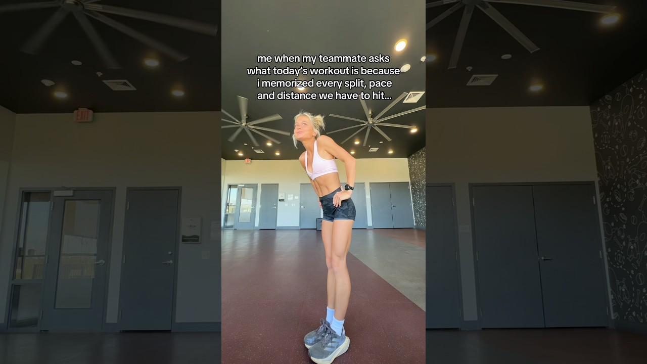 Memorizing my training sheet like it’s an exam LOL #runnergirl #trackandfield #athletetraining