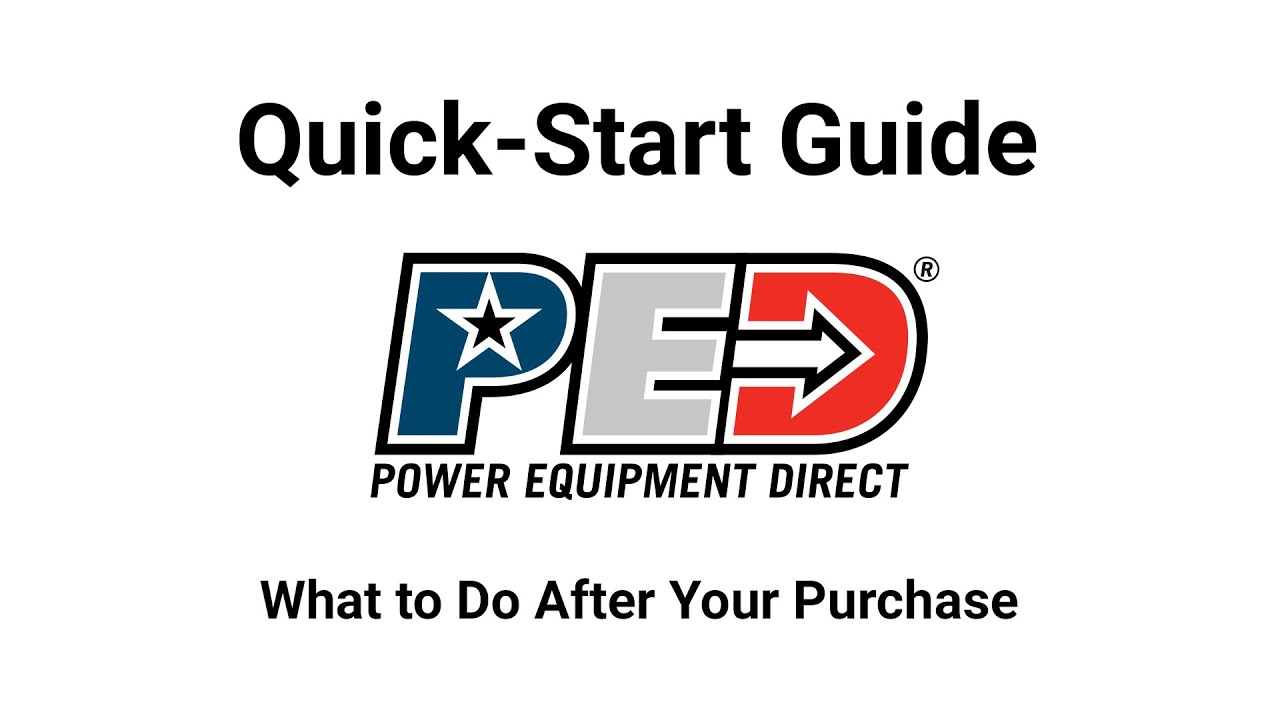 PED Product Quick-Start Guide