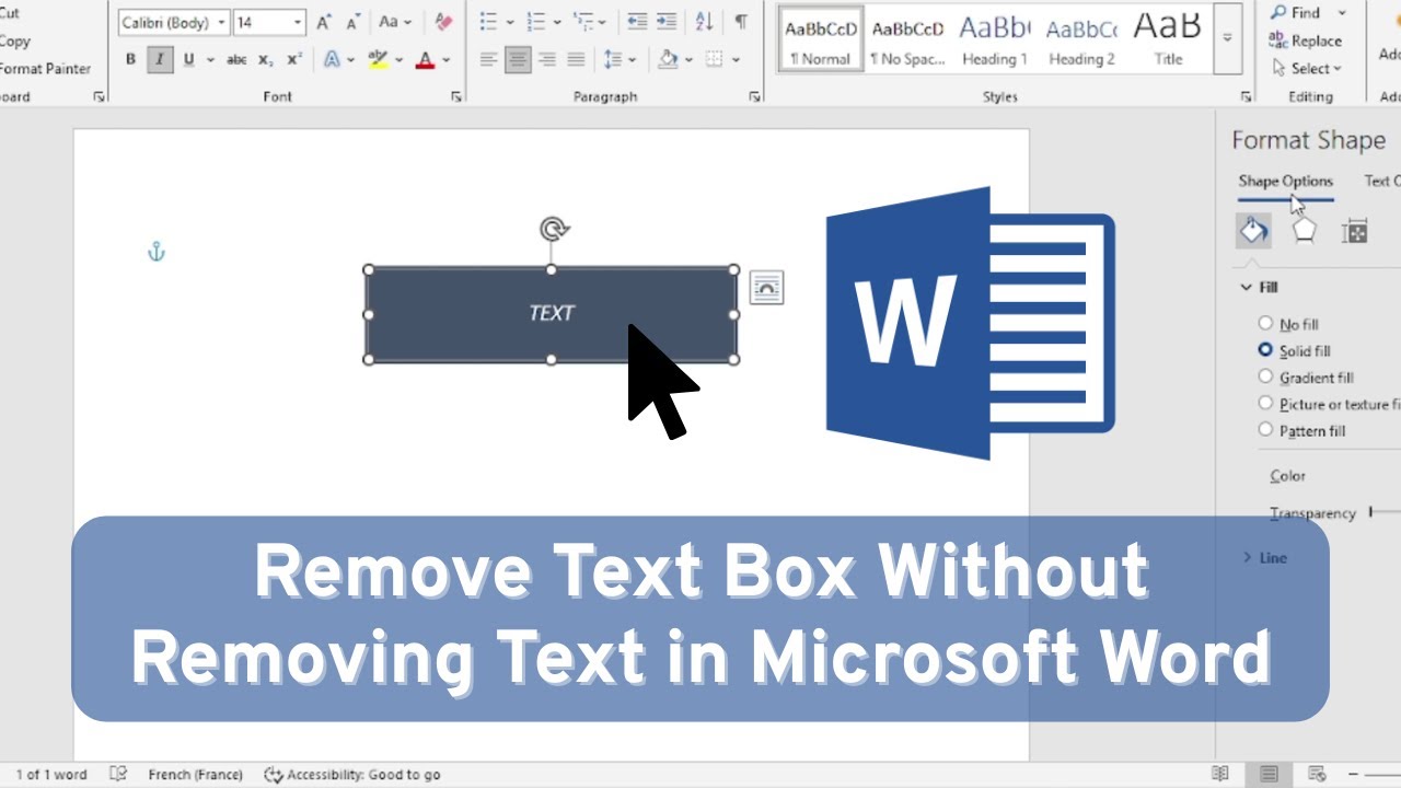 How to Remove Text Box Without Removing Text in Word! (2025)