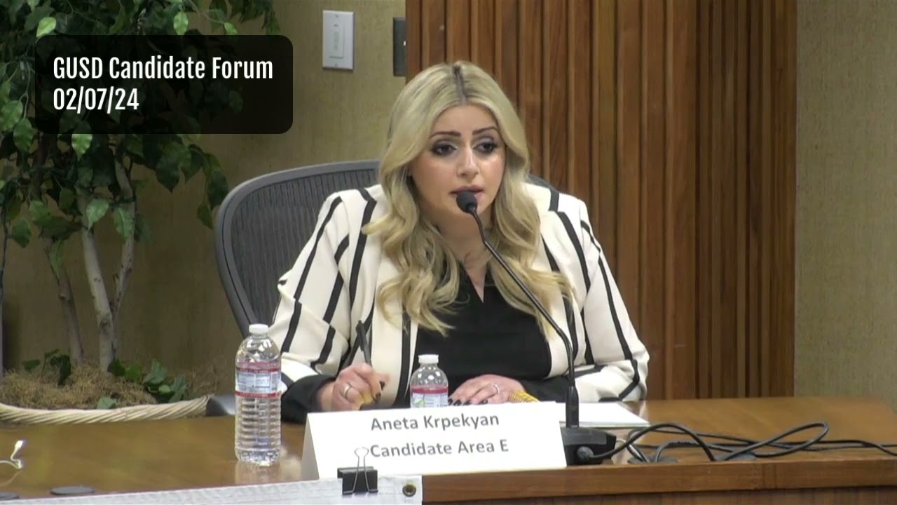 GUSD Candidate Forum 2024 | Aneta Krpekyan | Wellness Centers