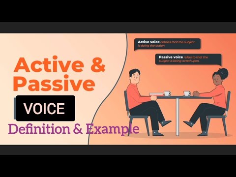 Active voice And Passive Voice/ Definition And Example