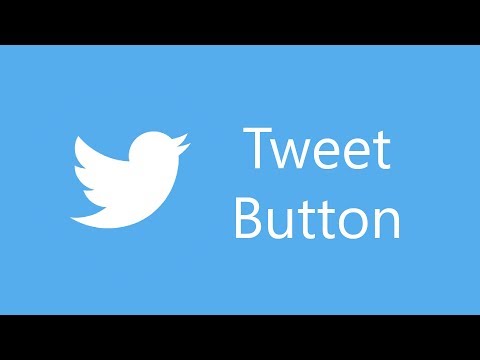 Tweet button with Pure JavaScript, CSS and HTML