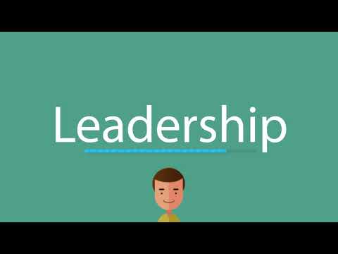 How to say Leadership