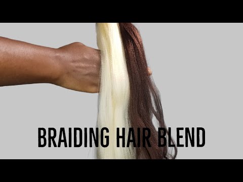 BLENDING COLOUR 33 AND 613 | BRAIDING HAIR CUSTOM COLOUR BLEND | COLOUR BROWN AND BLONDE HAIR BLEND