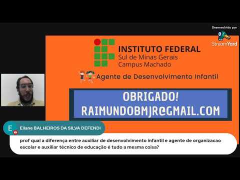 Live Curso Agente Desenvolvimento Infantil IFSULDEMINAS Campus Machado