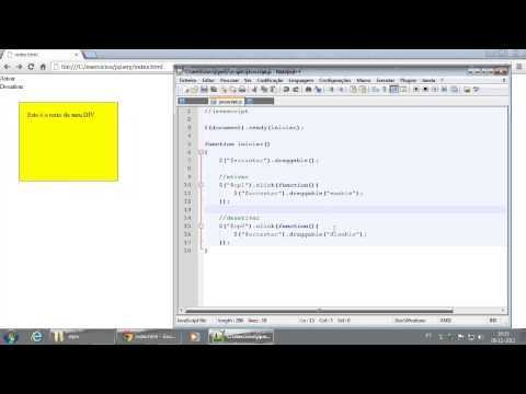 Learn 087 Ativar e desativar o efeito de Draggable de um elemento HTML ...