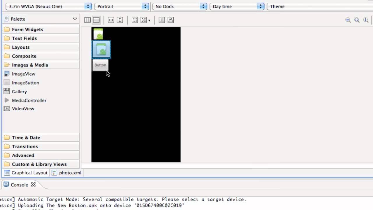 Android Application Development Tutorial - 38 - XML ImageView for Camera Application