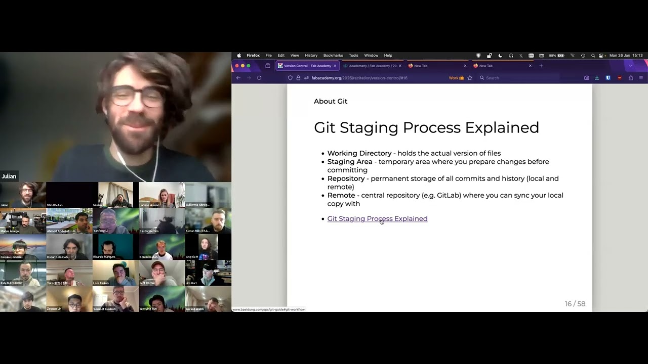 GitLab & Version control. Recitation Fab Academy 2026