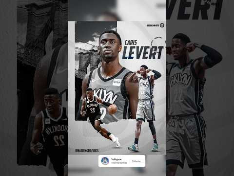 Day 44 Sports poster design | Easy poster design in photoshop #brooklynnets #nba #shorts