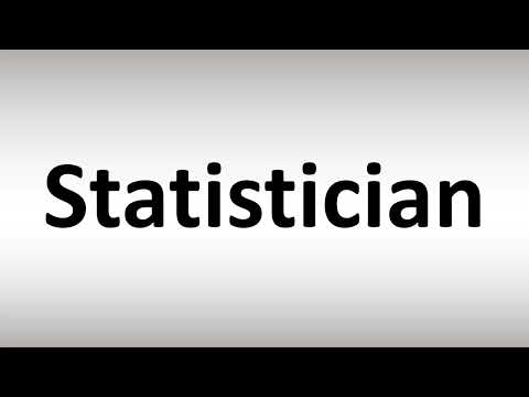 How to Pronounce Statistician