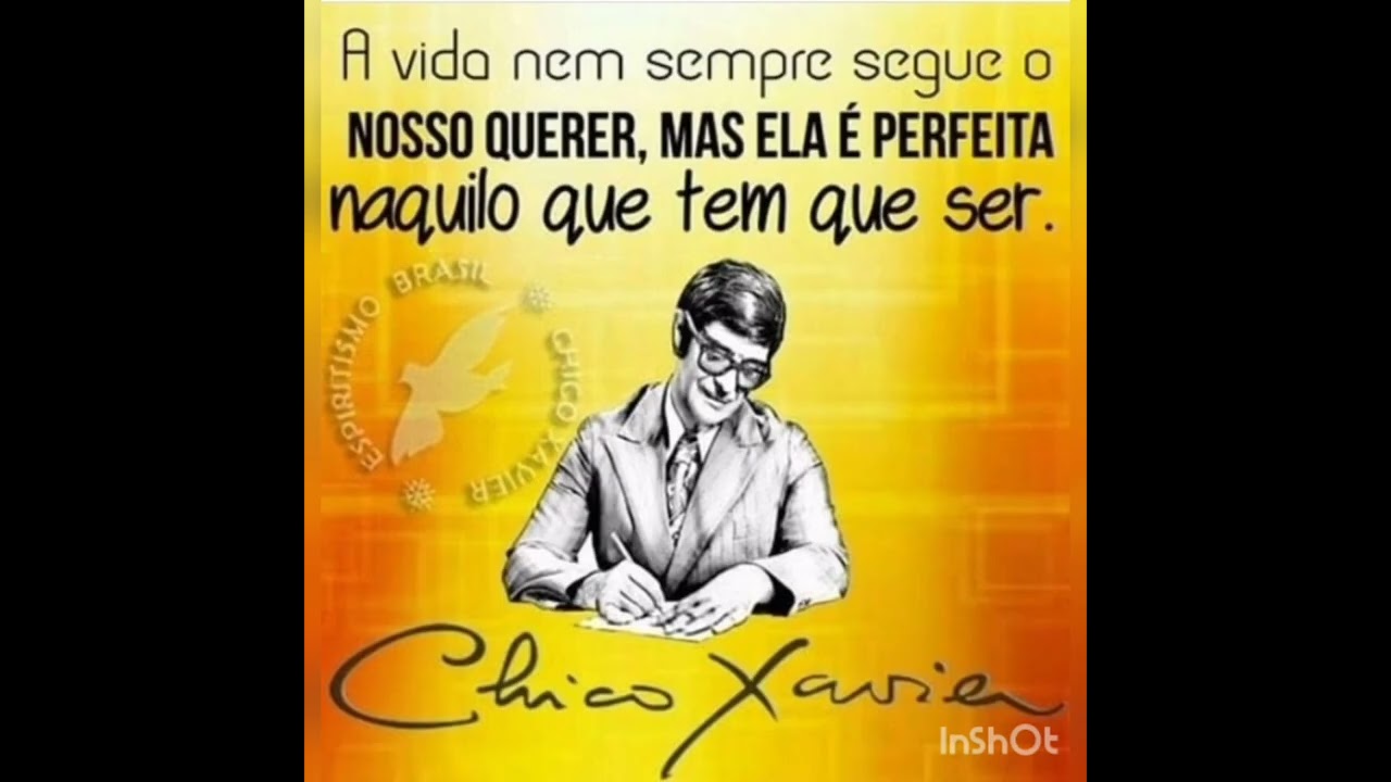 Frases de Chico Xavier. #espiritualidade #amor #fé