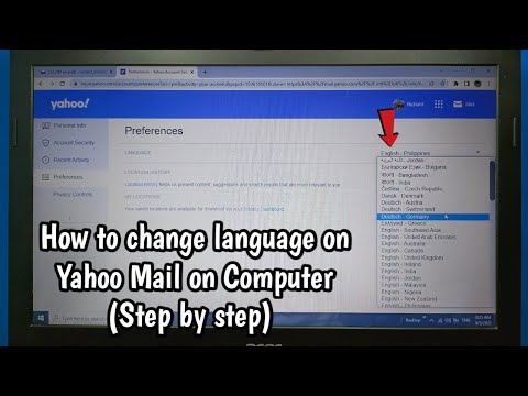 How to change language on Yahoo Mail on Computer | Google Chrome App (Step by step)