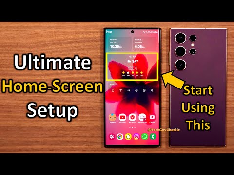 S24 Ultra - The Ultimate FUNCTIONAL Home Screen Setup π₯