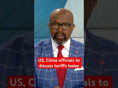 US, China officials to discuss tariffs today #trump #politics