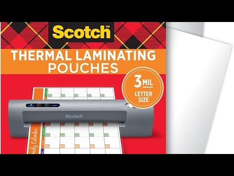 Scotch Thermal Laminating Pouches, for Use with Thermal Laminators, 8.9 x 11.4 Inches