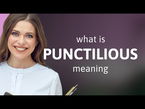 Punctilious — what is PUNCTILIOUS definition