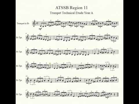 ATSSB Region 11 Trumpet Technical Etude Year A (Slow)