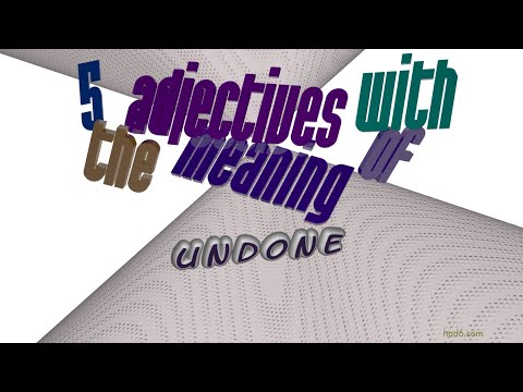 undone - 5 adjectives which are synonym of undone (sentence examples)