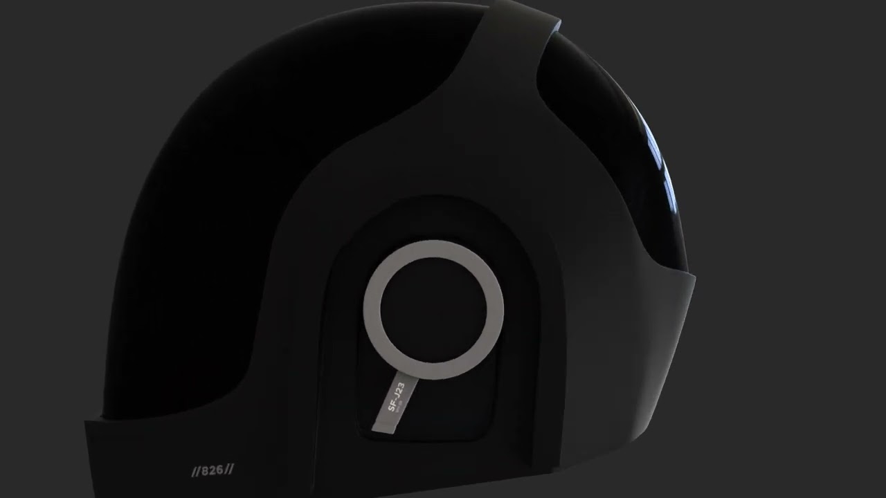 Sci-Fi Helmet product animation #3d  #3danimation
