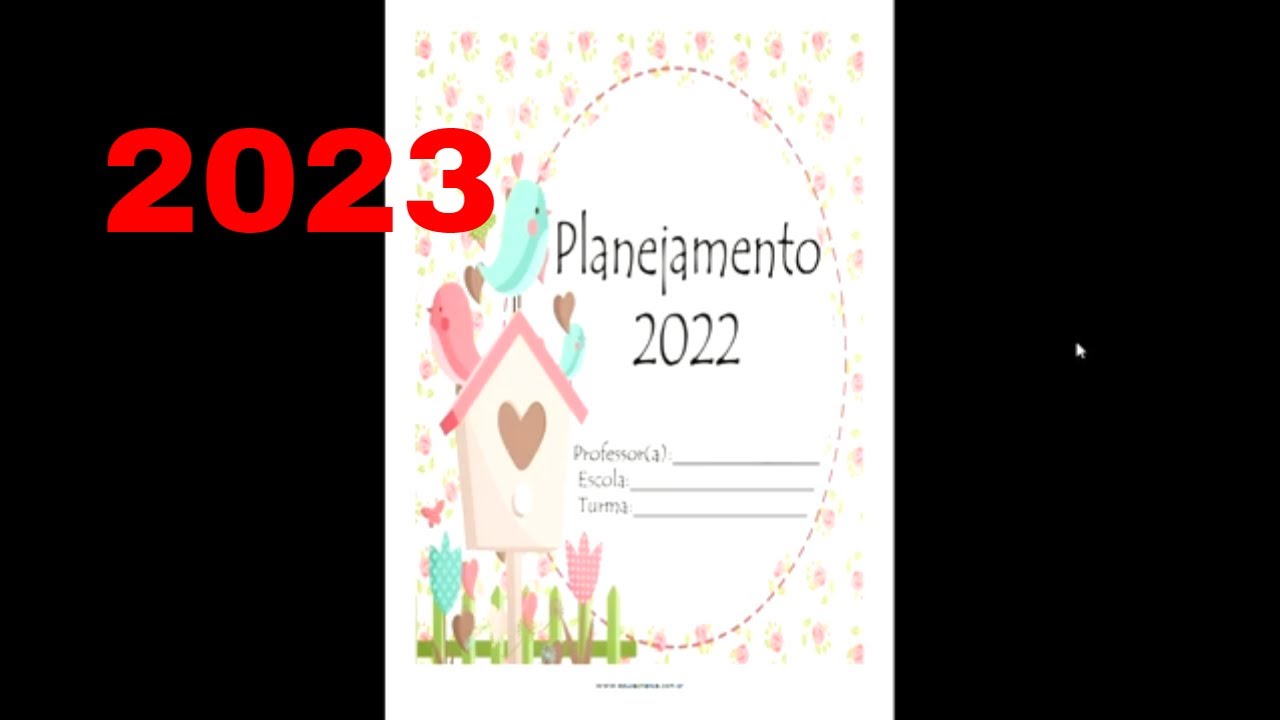 Caderno de planejamento anual 2023: Planner professor (Planner Pássaros)