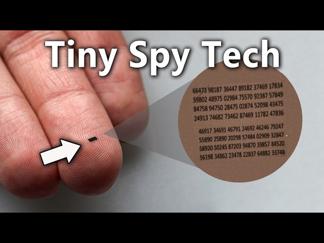 We Recreated CIA Technology, It Was Surprisingly Easy (Microdots ...