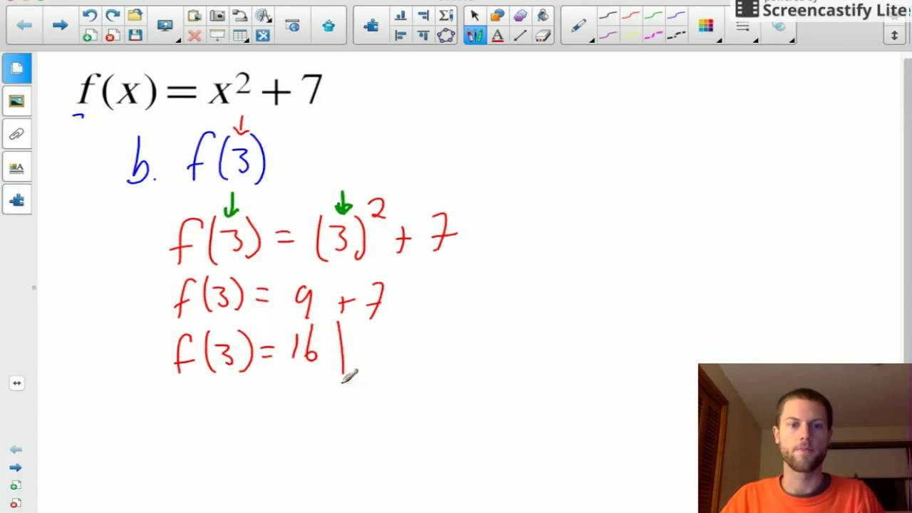 Function Notation Worksheet #1b