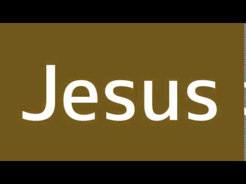 How to say Jesus in Spanish