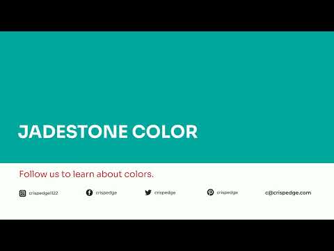 What color is Jadestone ? #01a6a0 hex color - Green color - Cool color 01a6a0