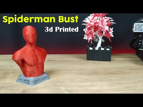 3D Printed Spider-Man Bust EASY PRINT #shorts