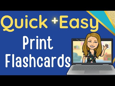 FREE CUSTOM Printable Flash Cards with Google Slides