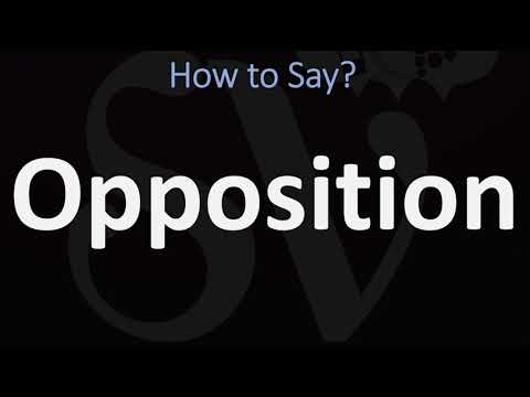 How to Pronounce Opposition? (CORRECTLY)