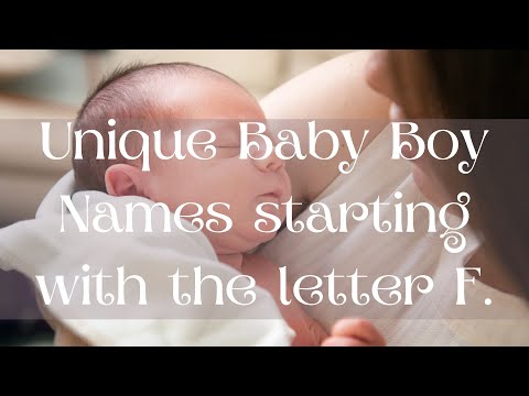 Letter F baby Boy Names Ideas