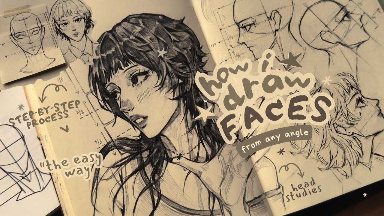 drawing faces from any angle ✶⋆.˚