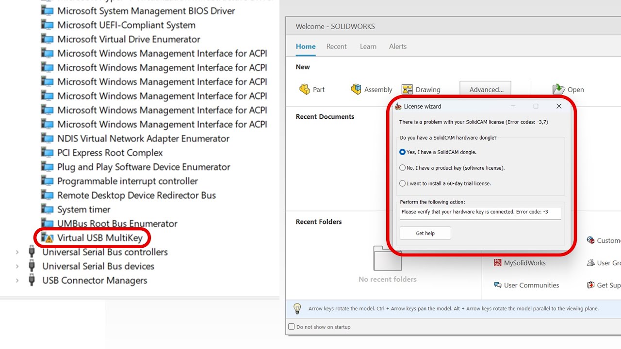 MultiKey Error Fix for Win 10 & Win 11 | Install 64Bit | Virtual USB Multi Key Error Code -3, 7, 39