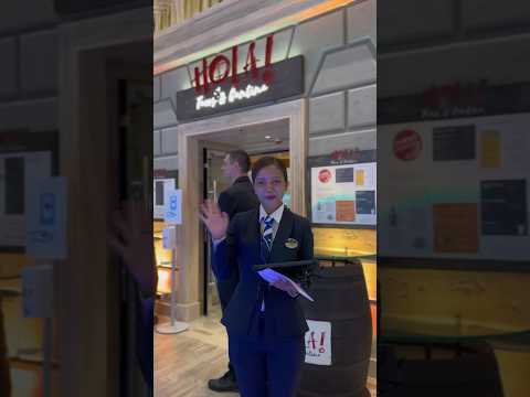 HOLA tacos and cantina in MSC CRUISE EURIBIA #travel #vlog #cruiseship