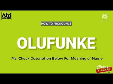 How to pronounce OLUFUNKE