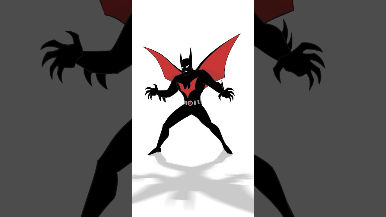 Drawing BATMAN Beyond 🦇 30 Second Timelapse ✍🏻 #art