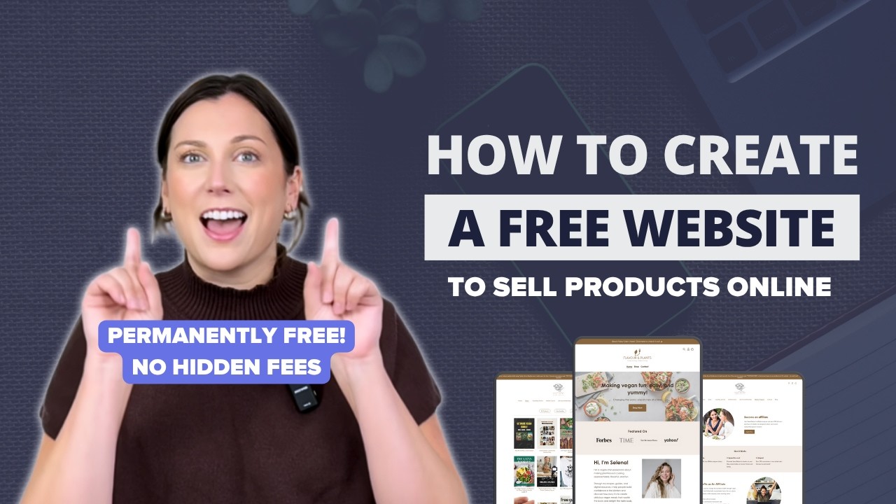 How to build a website for FREE | Free website builder to sell online (physical & digital products)