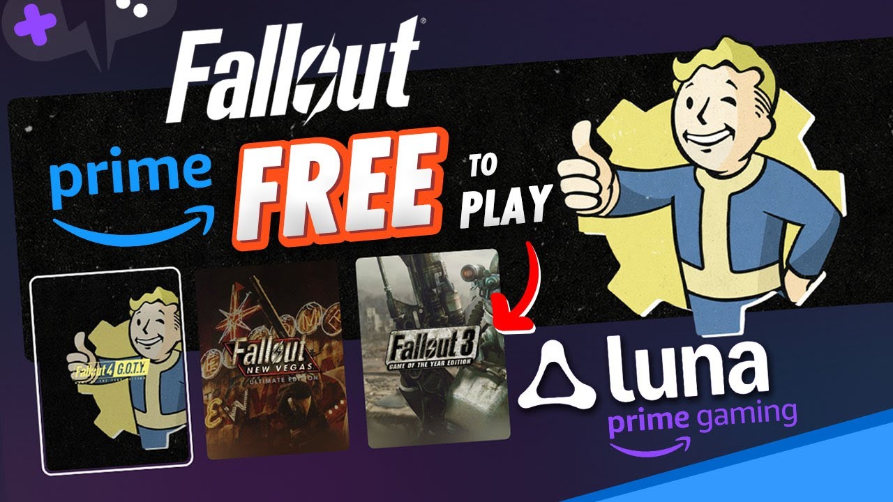 Play 3 FALLOUT Games for FREE with Amazon PRIME | PRIME Gaming