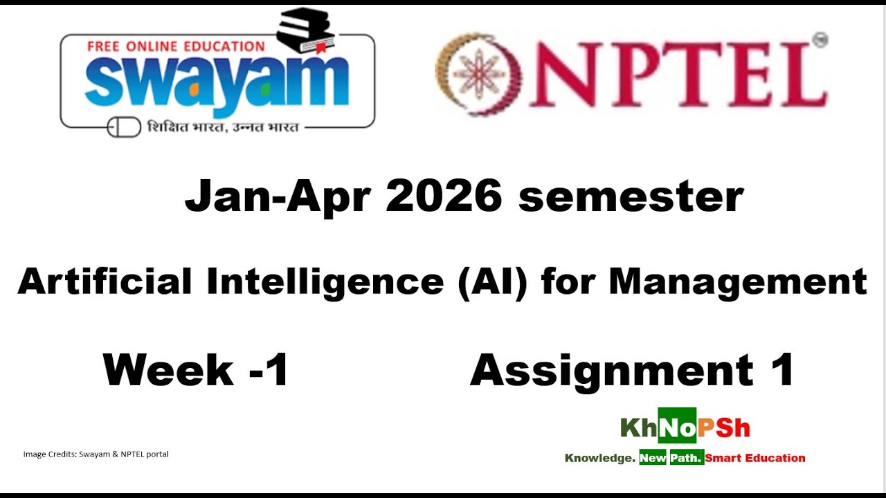 #Artificial Intelligence (#AI) for #Management Week 1 #Assignment 1 #Solution #Swayam #NPTEL