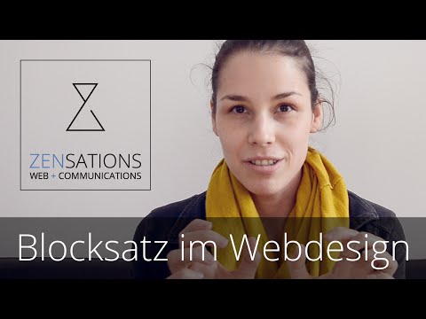 #zentalks - Blocksatz im Webdesign