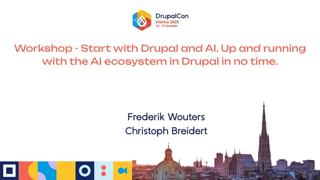 Workshop - Start with Drupal and AI. Up and running with the AI ecosystem in Drupal in no time.