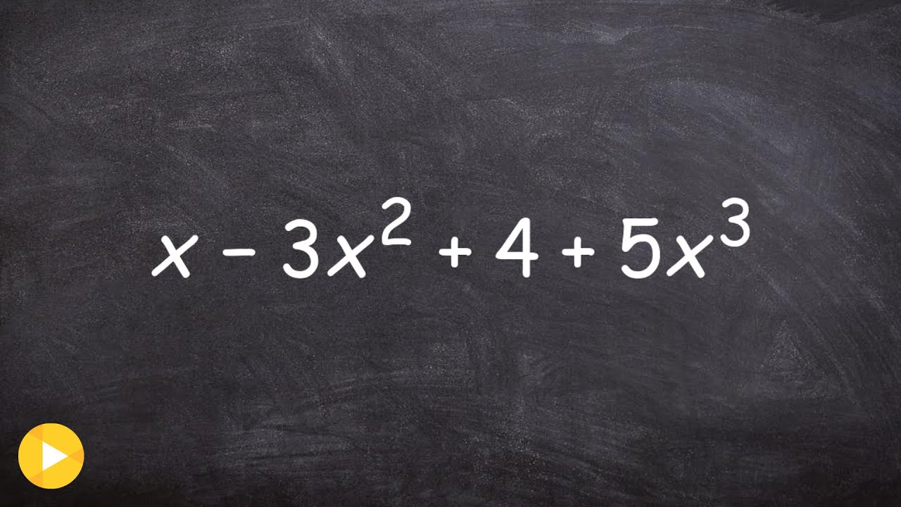 Leading coefficient and degree of a polynomial