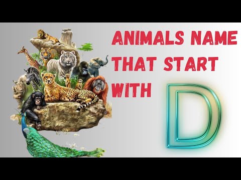 Animals Name that Start With "D" | List of Animals that Start With D | Things You Learn