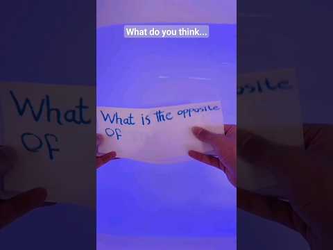 What is the opposite of... #papertowelmessage #shorts